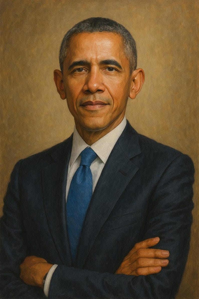Barack Obama Portrait Art Print: Modern American Leader (digital ...