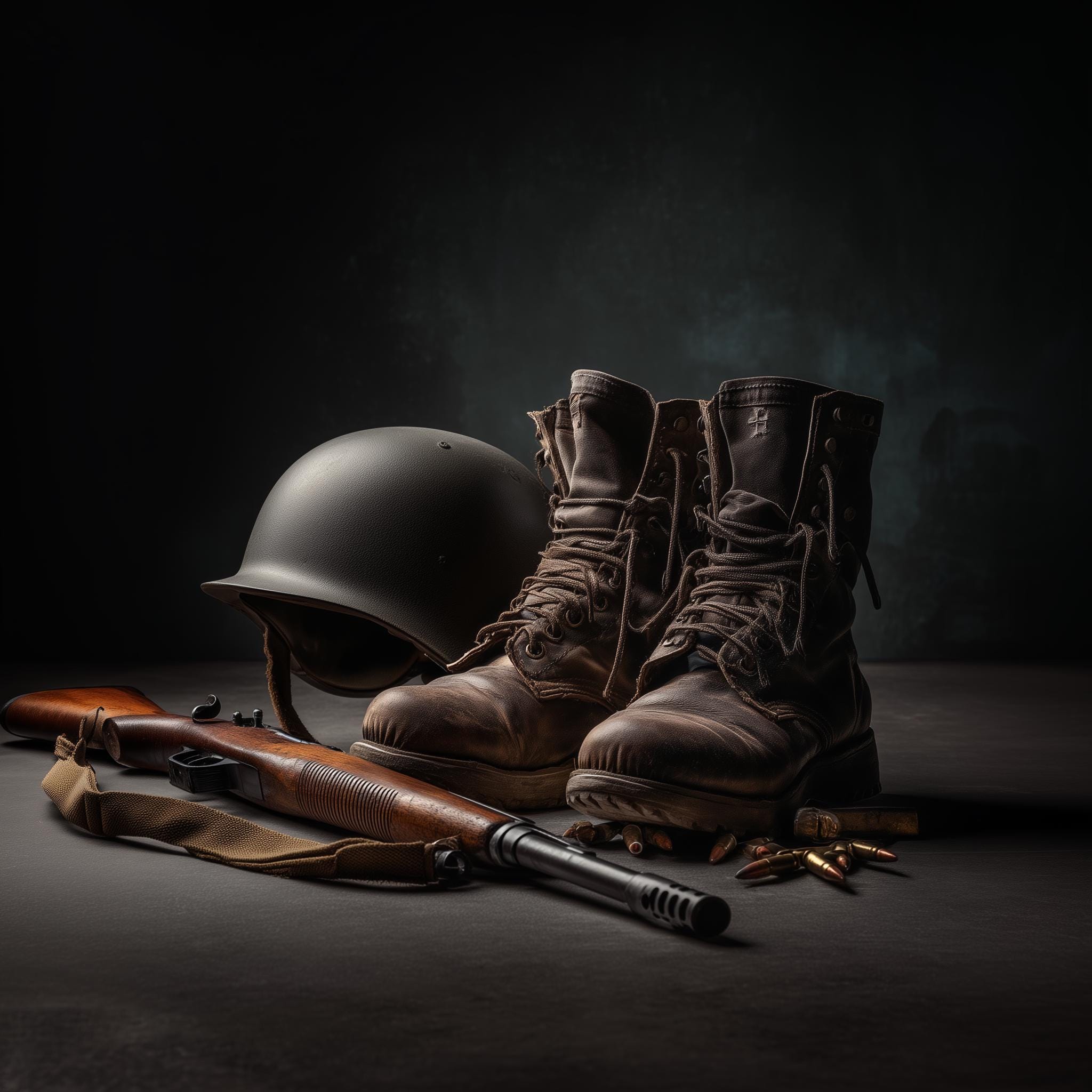 Fallen Soldier Tribute Digital Download – Military Boots Rifle Helmet ...