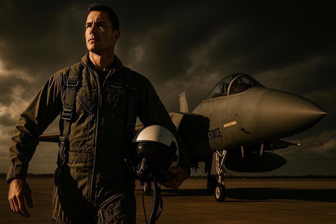 Air Force Pilot & Fighter Jet Art Print: Heroic Aviation Decor (digital ...