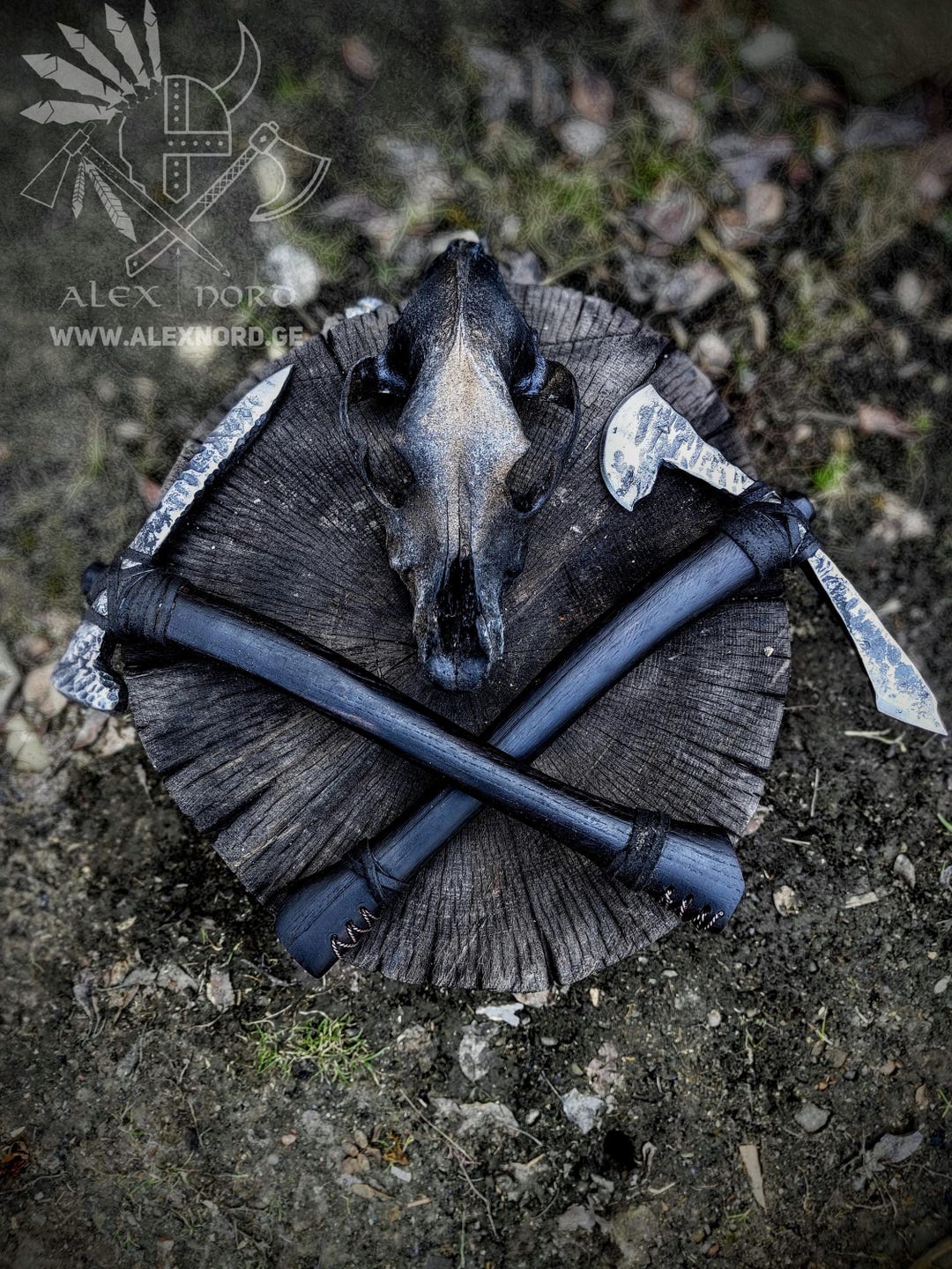 Hand-forged Native American Tomahawk & Hammer Set – Authentic ...