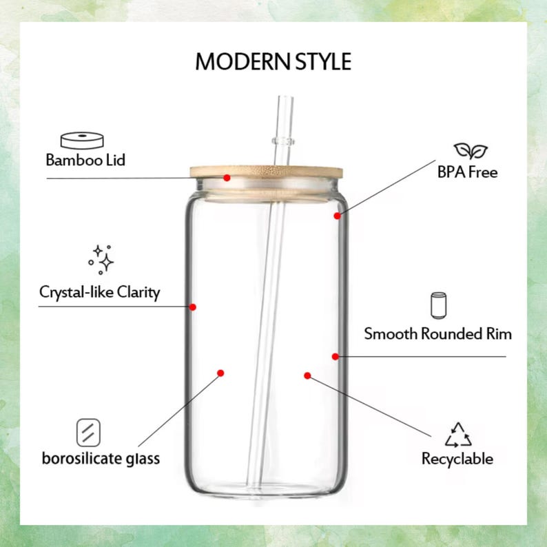 Coraline Tumbler Collection | Ice Coffee Glass Tumbler With Straw and ...
