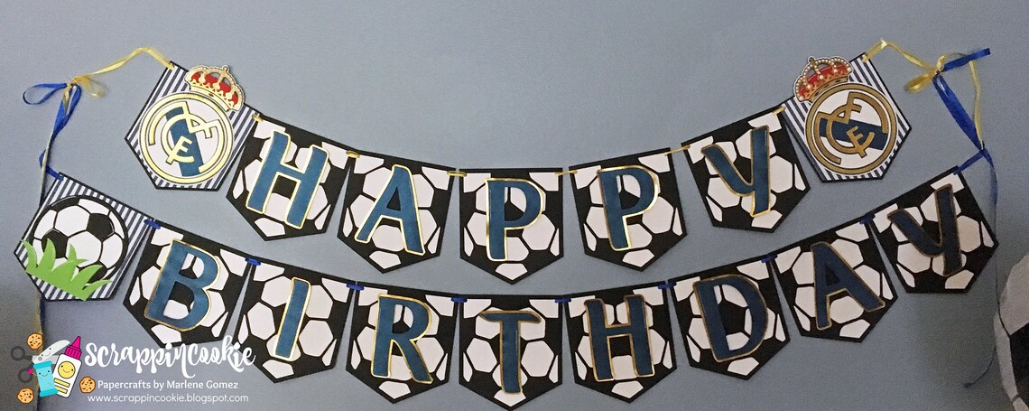 Real Madrid Banner Real Madrid Birthday Real Madrid Party | Etsy