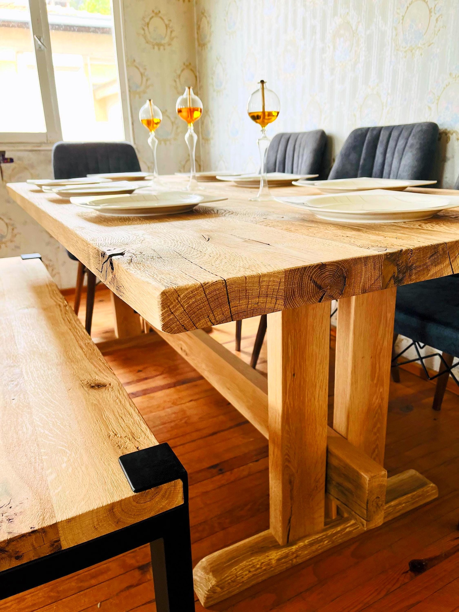 Rustic Dining Table, Wood Table,industrial Desk,computer Desk,kitchen ...