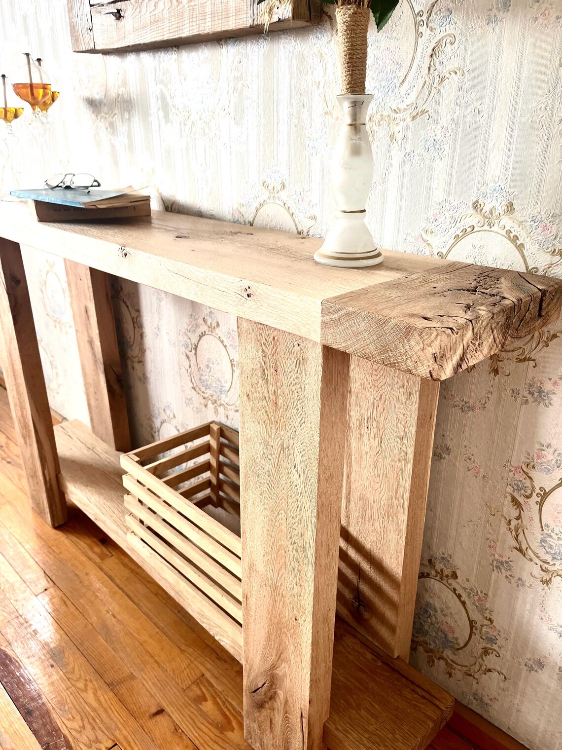 Dresuar, Rustic Hallway Table,rustic Farmhouse Console Wooden,console ...