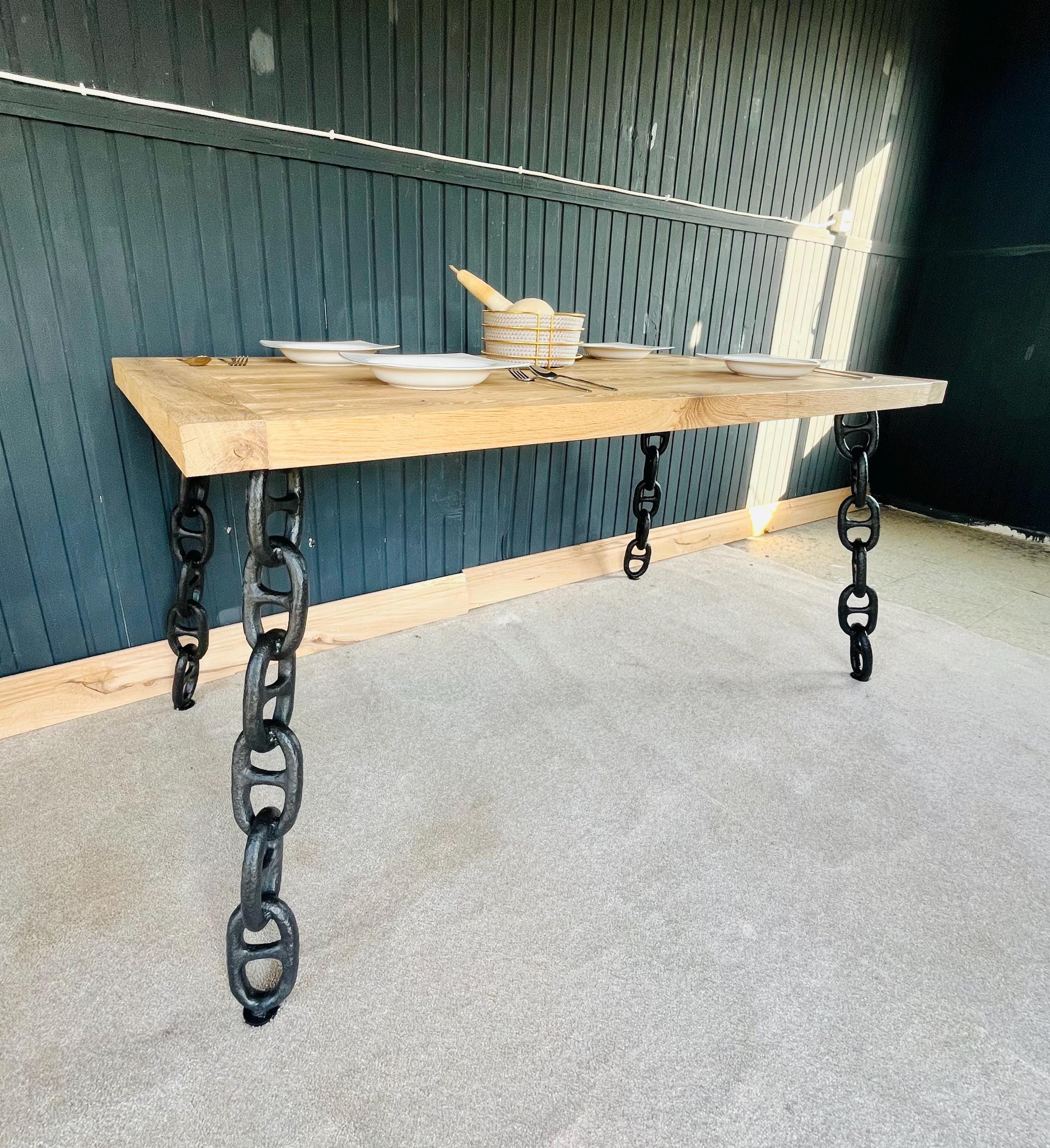 Reclaimed Barnwood Dining Table, Rustic Farmhouse Table, Solid Oak ...