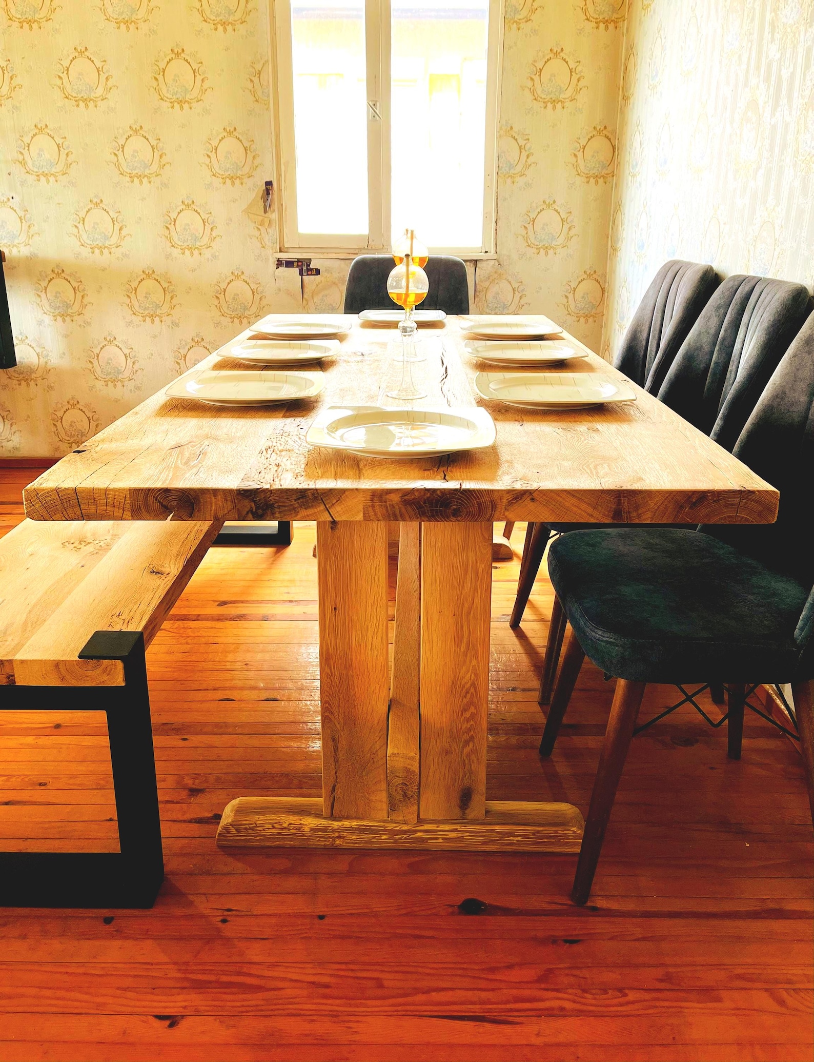 Rustic Dining Table, Wood Table,industrial Desk,computer Desk,kitchen ...