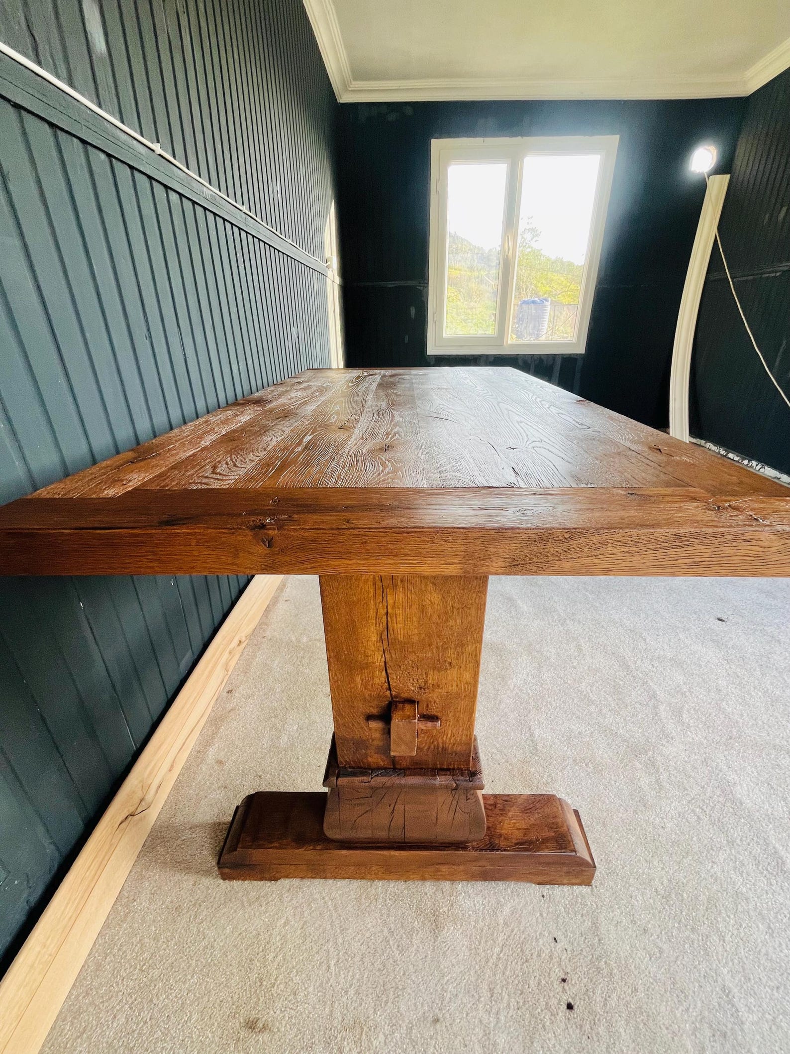 Rustic Dining Table Wood Table Industrial Desk Computer Desk Kitchen Table |walnut Table ...