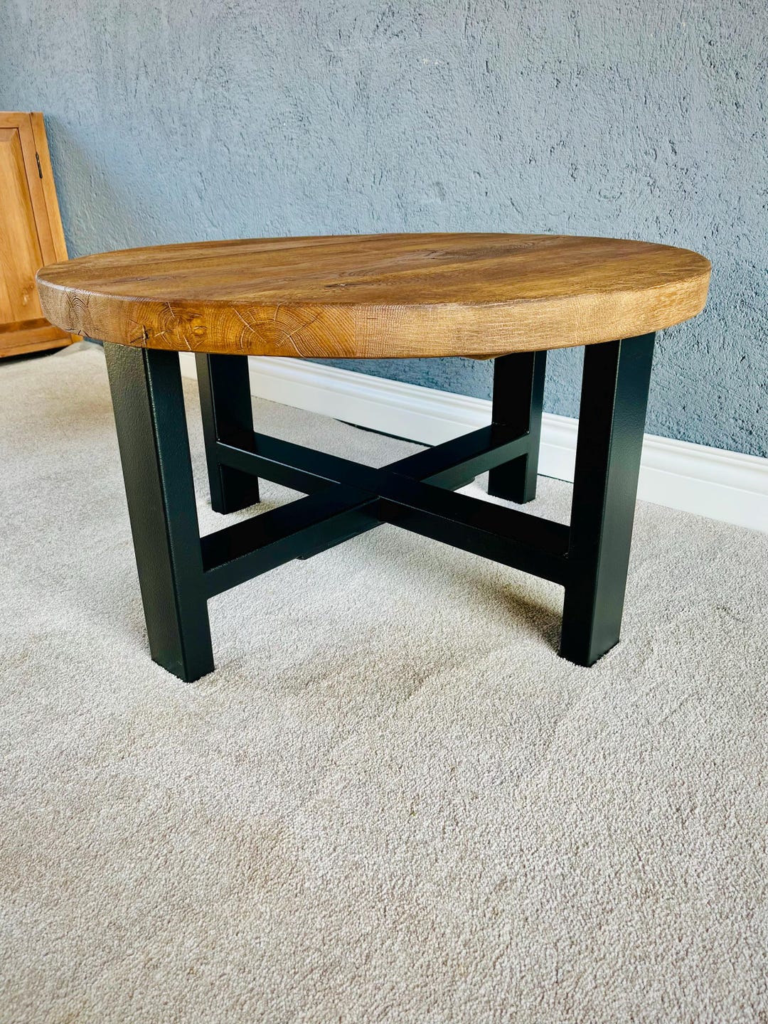 Coffee Table, Log Coffee Tablel, Farmhouse Round Coffee Table,round ...