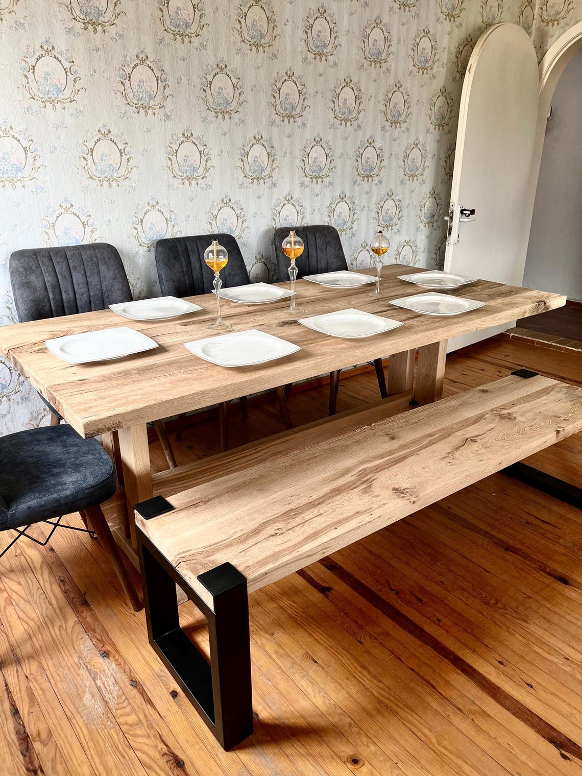 Rustic Dining Table, Wood Table,industrial Desk,computer Desk,kitchen ...