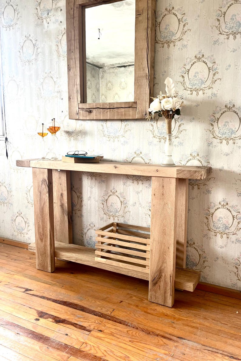 Dresuar, Rustic Hallway Table,rustic Farmhouse Console Wooden,console ...
