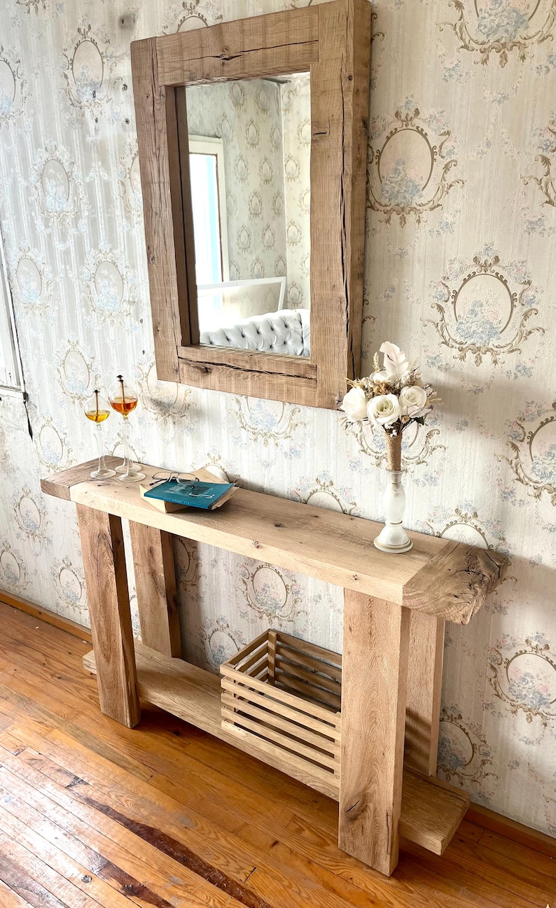Dresuar, Rustic Hallway Table,rustic Farmhouse Console Wooden,console ...