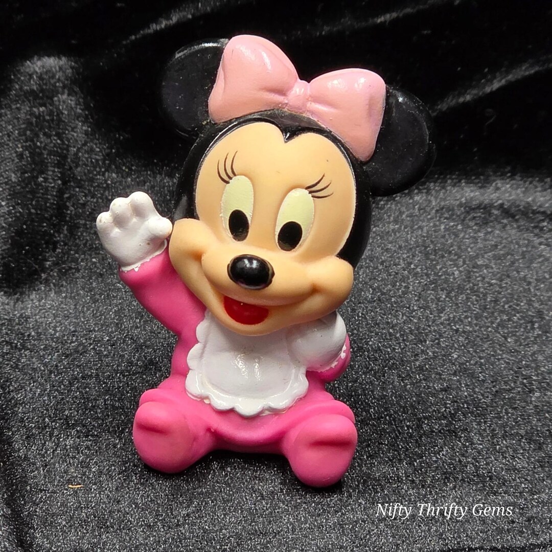 1984 Disney Baby Minnie Mouse Figure Toy Arco Made in China Collectible ...