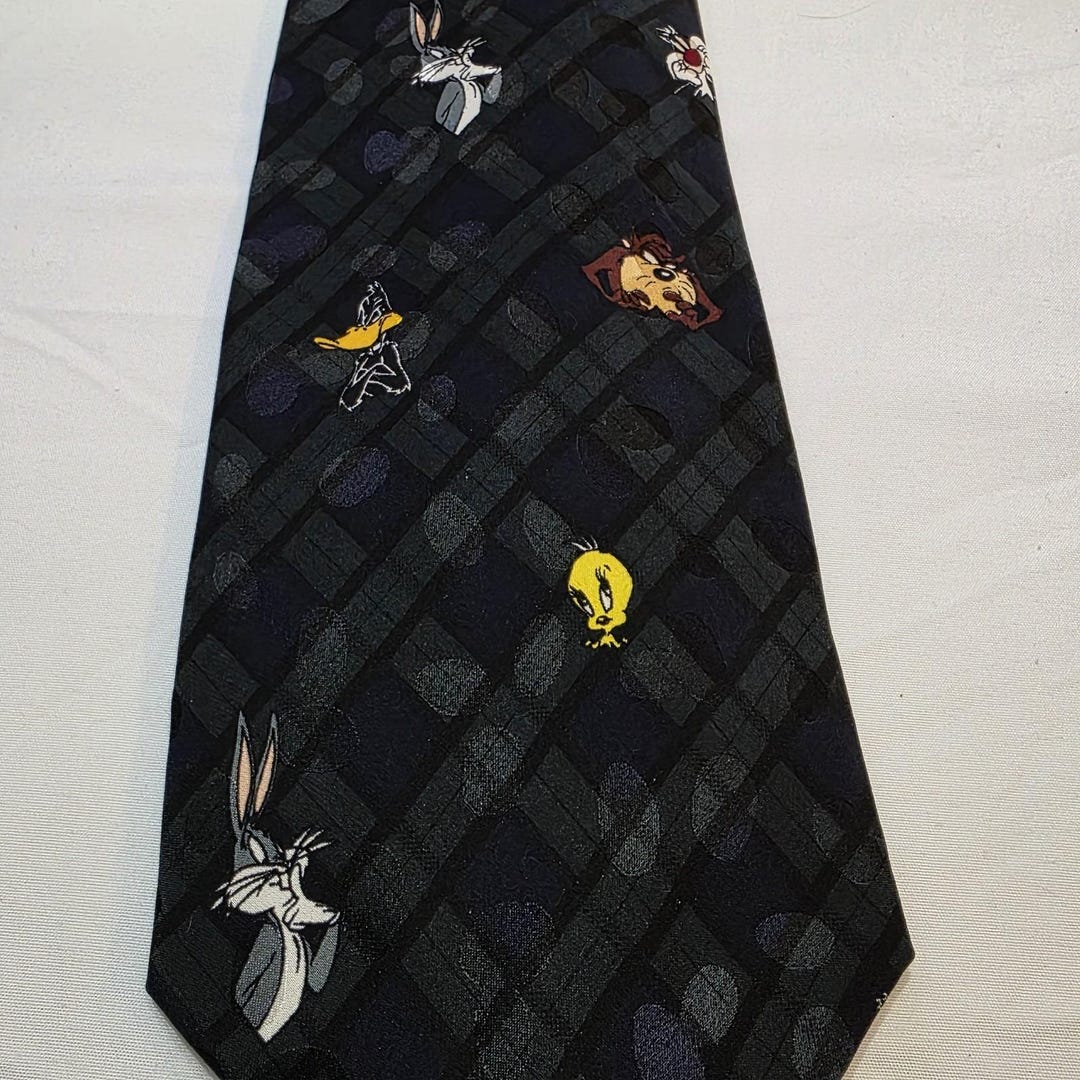 1994 Looney Tunes Mania "bugs Bunny, Tasmanian Devil, Daffy Duck" Tie ...