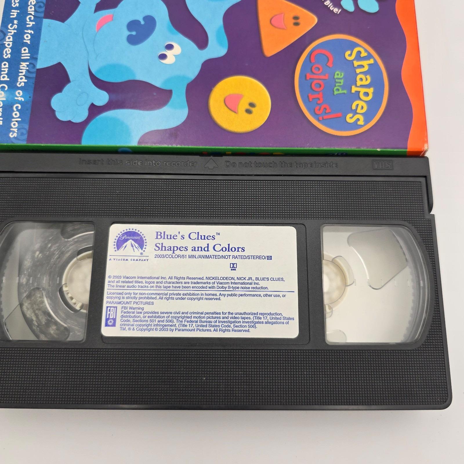 Blue's Clues Shapes And Colors Vhs