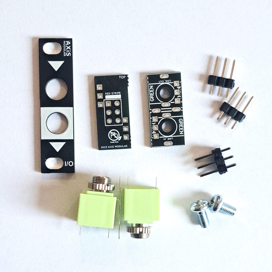 I/O 1u 2hp TRS Adapter DIY Kit for Befaco, Intellijel, Plinky & Crey ...