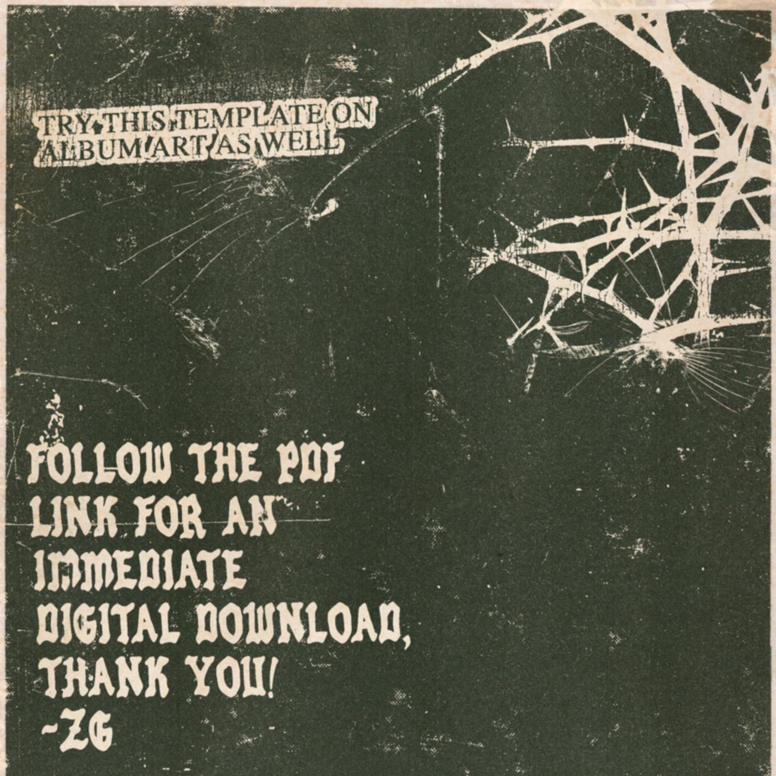 PSD Template: PUNK FLYER Effects for Photoshop, Grunge Style Poster ...