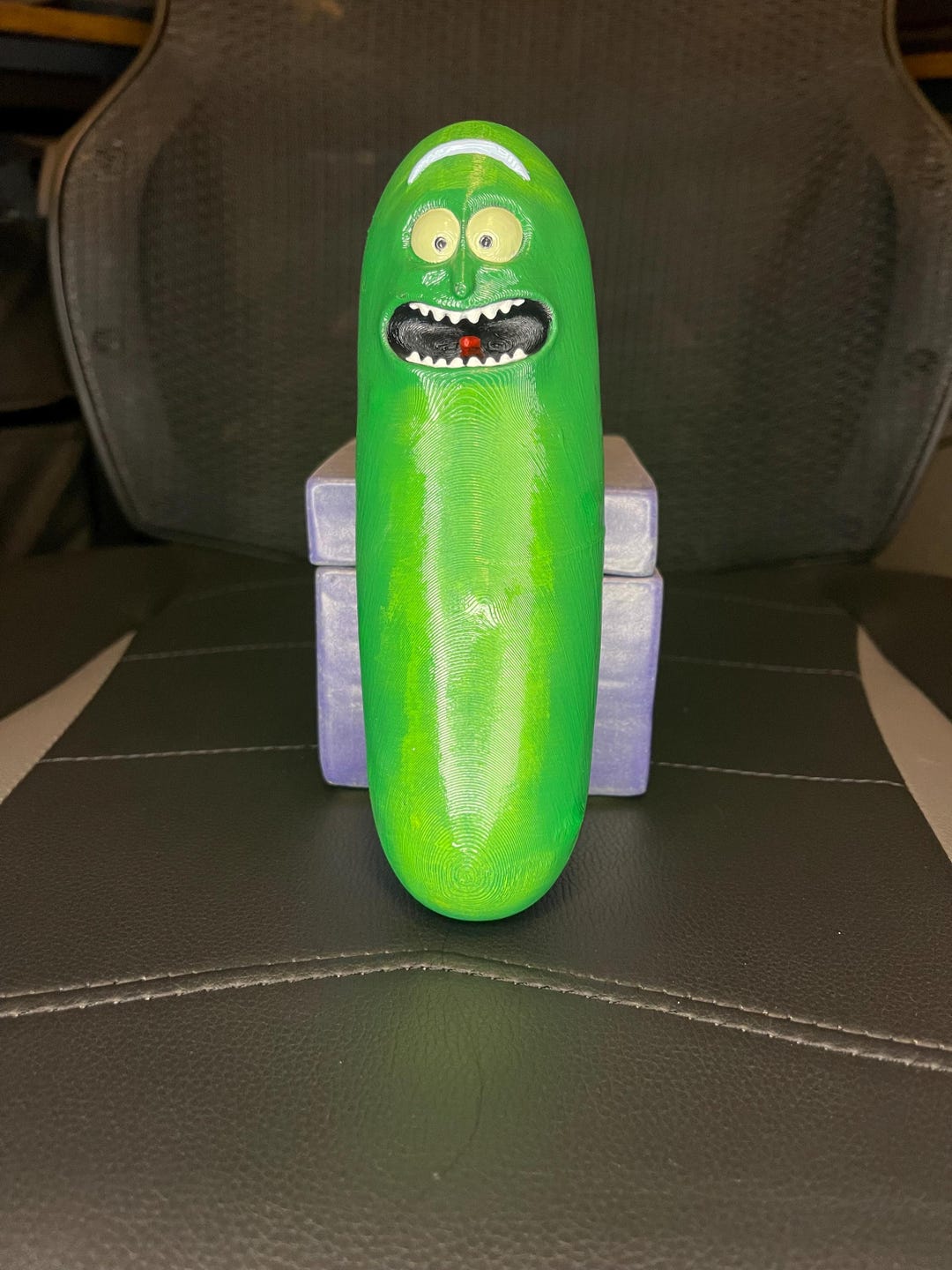 3D Printed and Hand-painted Pickle Rick Figurine - Etsy
