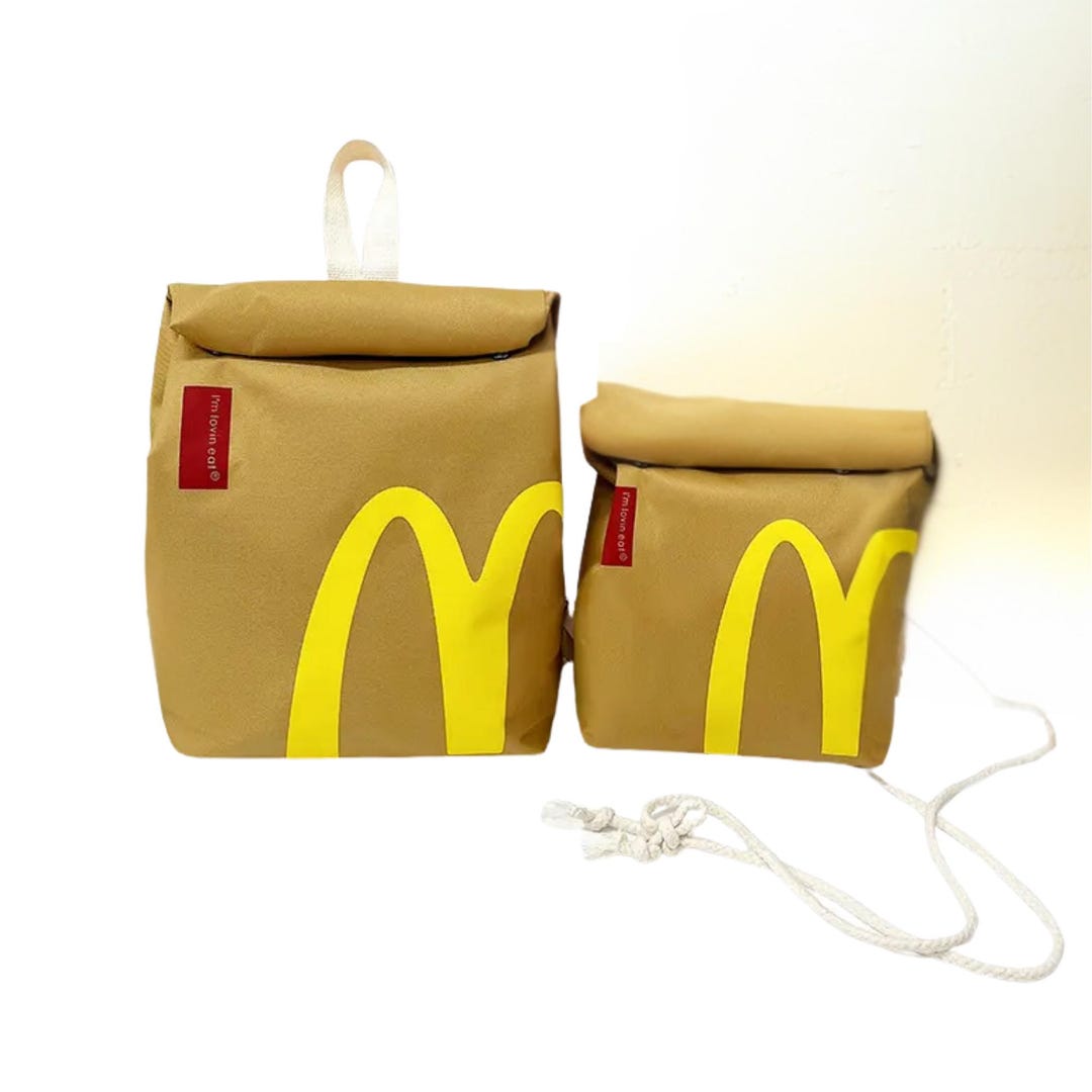 Funny Mcdonald's Classic Bag Large-capacity Paper Bag Cute Sling ...