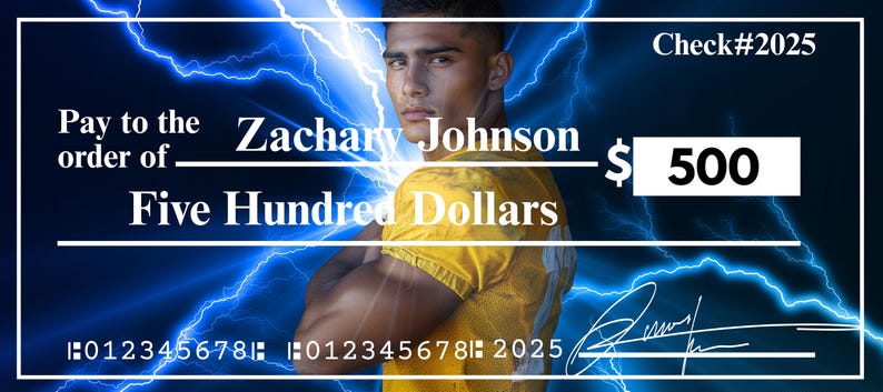 Editable Life-size Check Template - Digital Download Only | Canva Pro ...