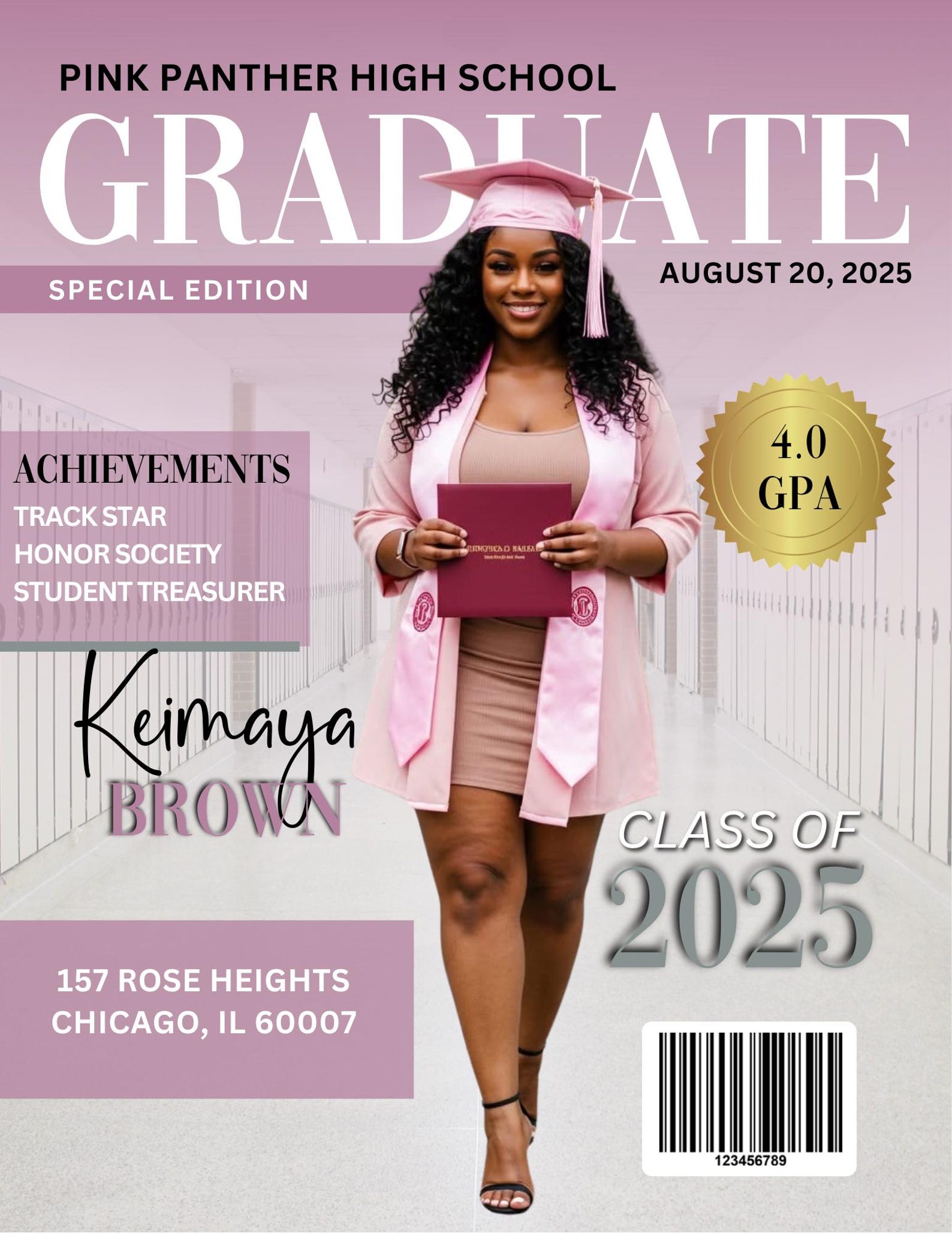 Editable Graduation Magazine Covers| Instant Download| Editable in ...