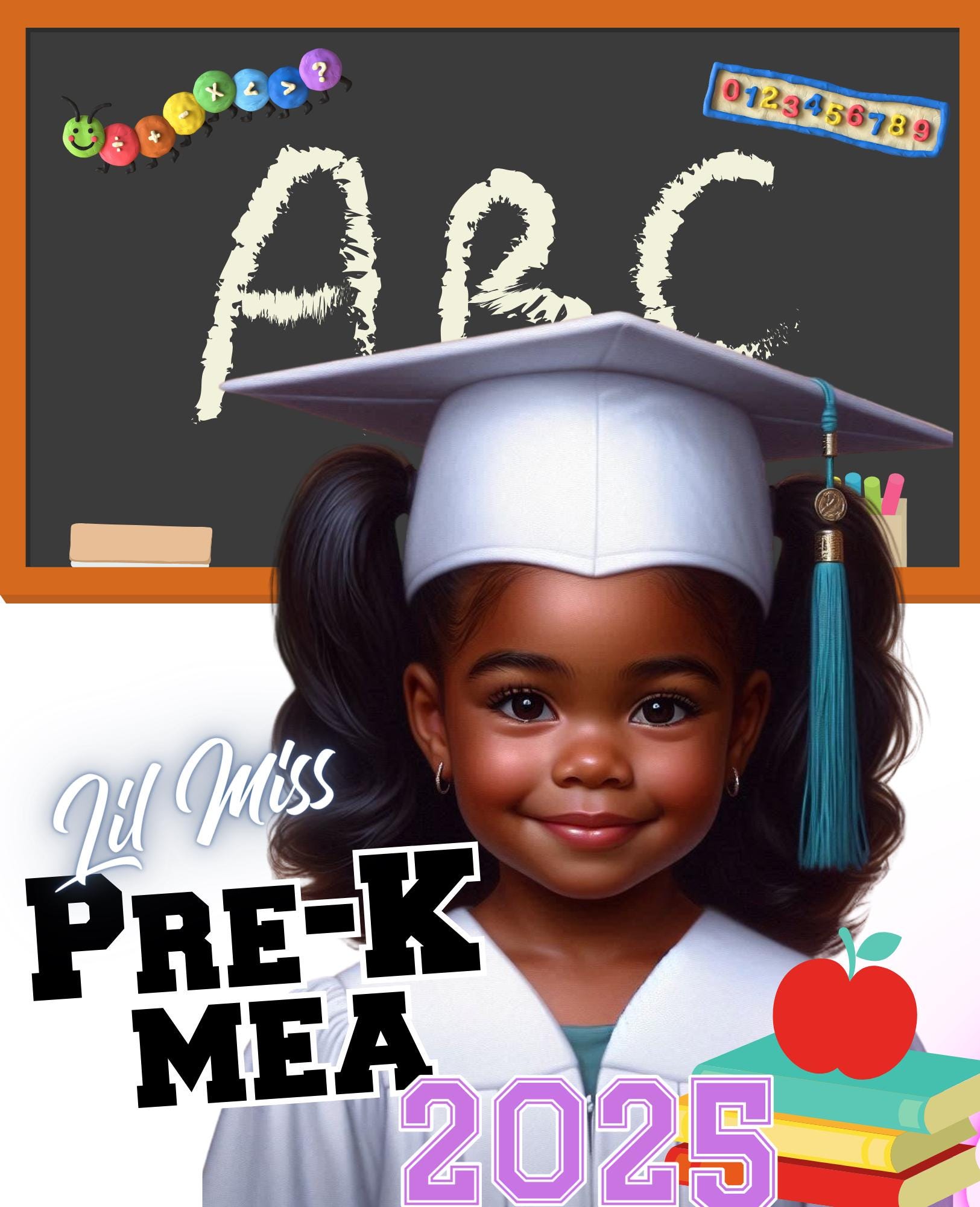 Editable Pre-k Graduation Fans Template and Mockups| Canva Template - Etsy