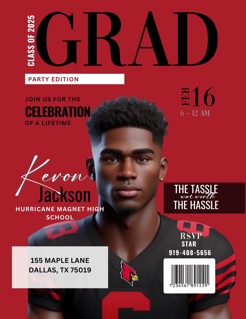 Editable Graduation Magazine Covers| Instant Download| Editable in ...