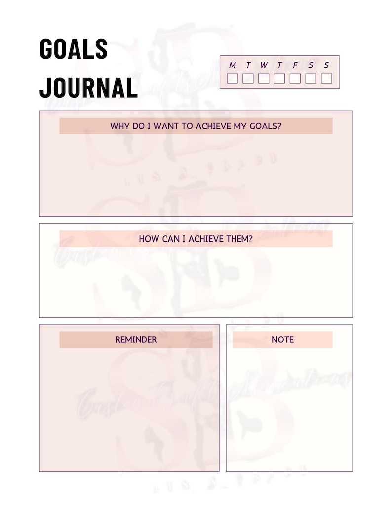 Goal Planner|digital Templates| PLR Rights - Etsy