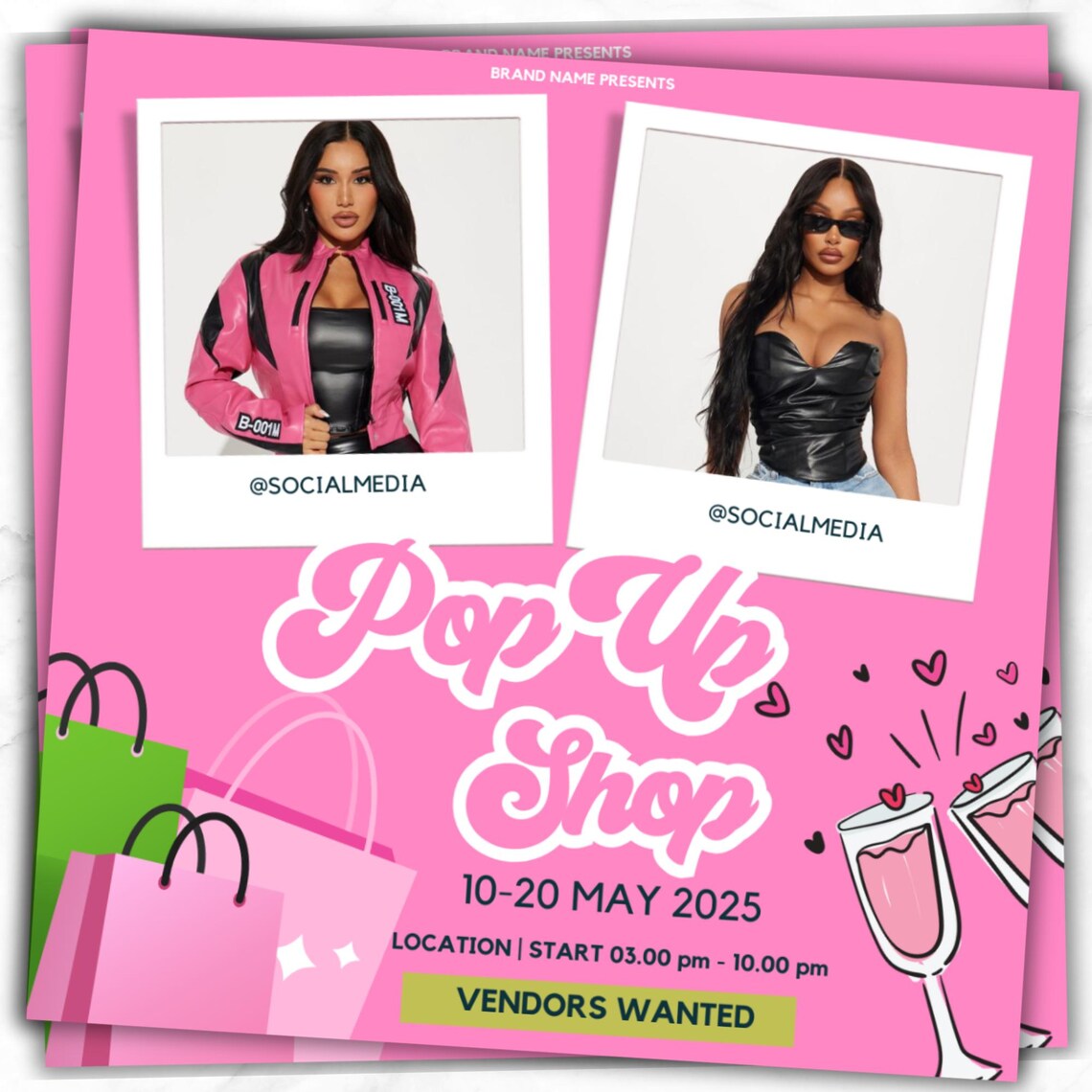 Pop up Shop Flyer, DIY Pop up Shop Flyer, Pop up Shop Template, Pop up ...