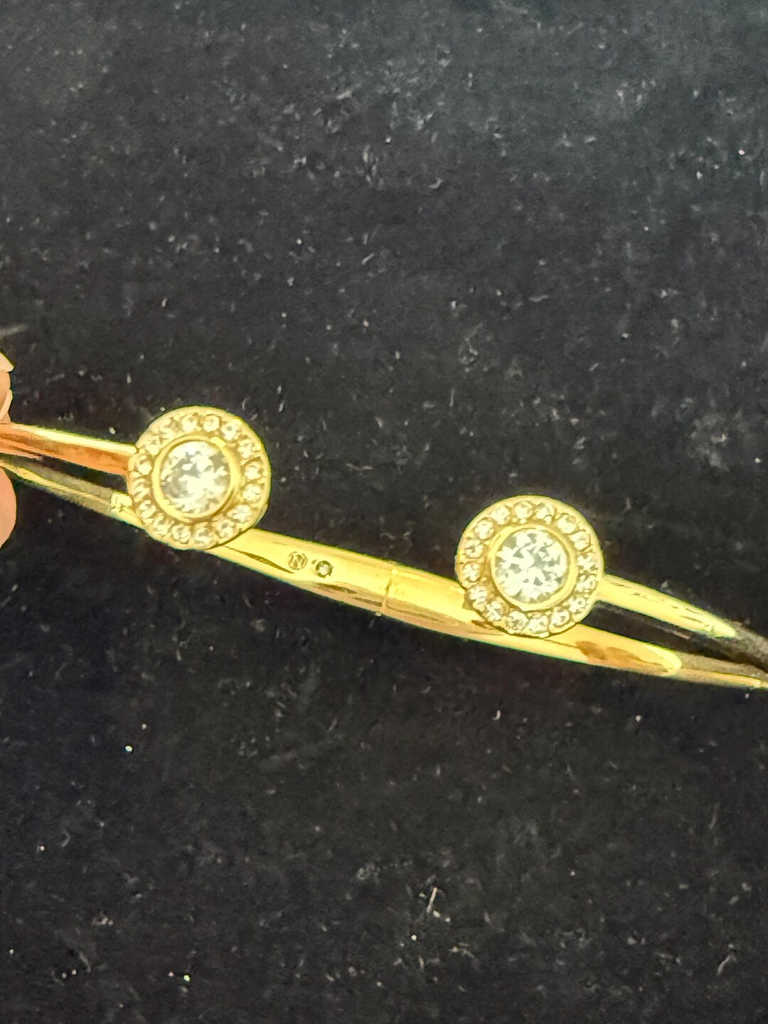 Gold Tone Dainty Hinge Bangle Bracelet - Etsy