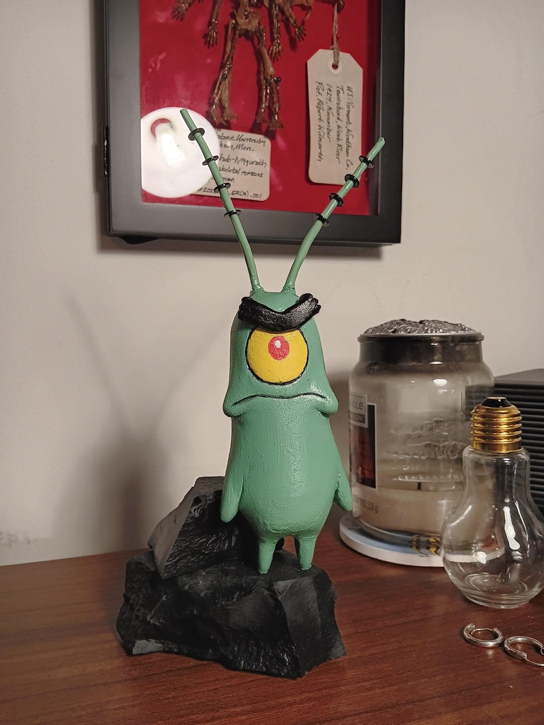Dark Fetich of Plankton,clay Sculpture,idol, Sponge Bob,cartoon ...