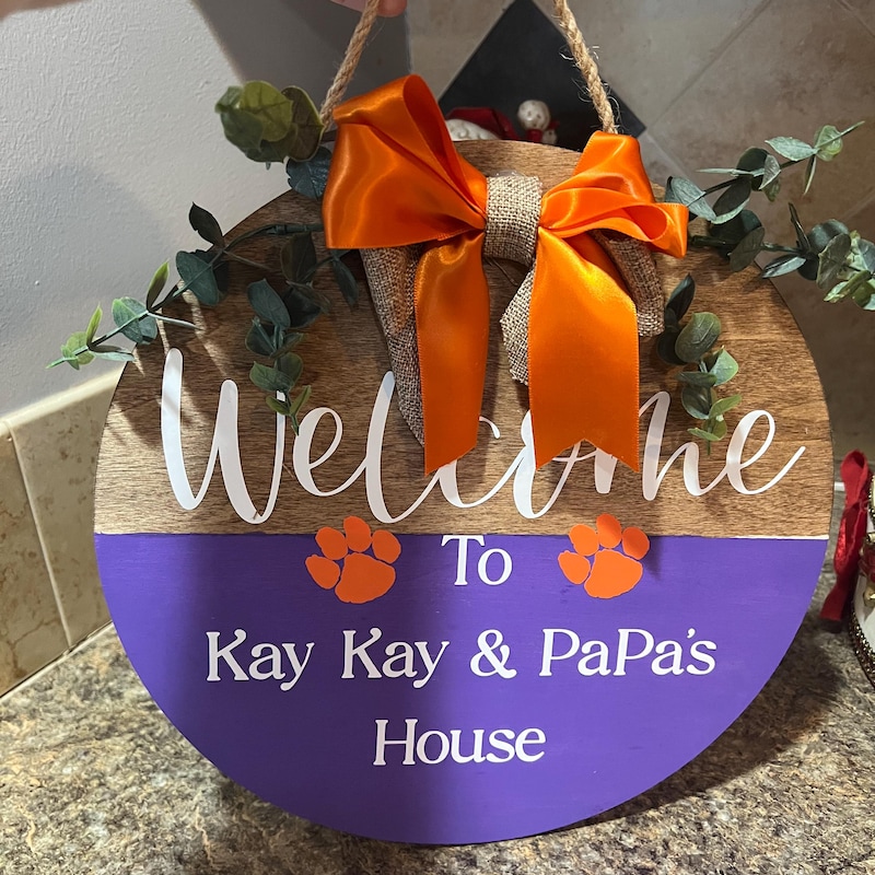 Clemson Sign - Etsy