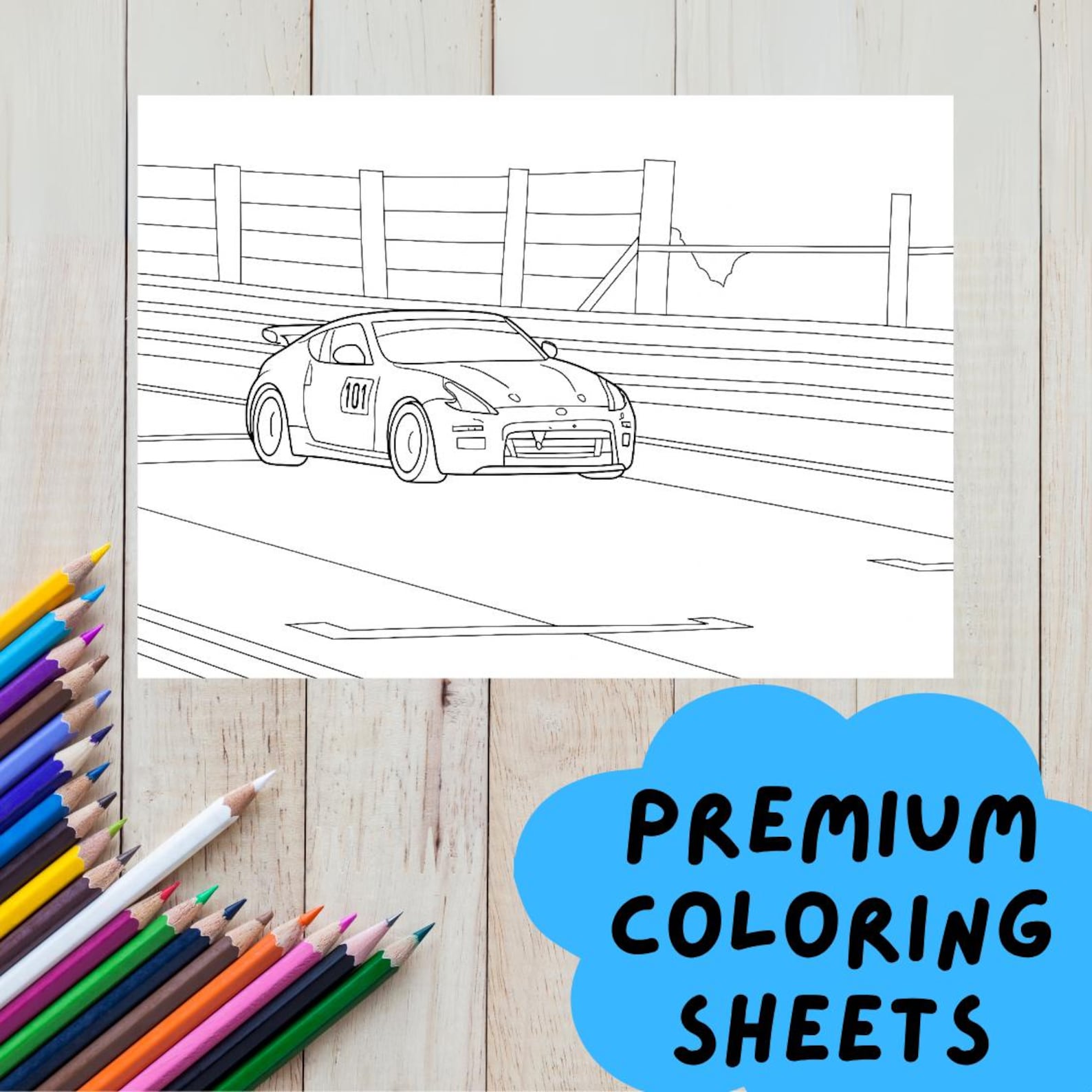 Race Car Coloring Pages | Printable Motorsport Sheets | Fun for Kids ...