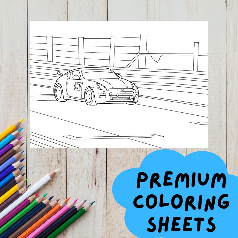 Race Car Coloring Pages | Printable Motorsport Sheets | Fun for Kids ...