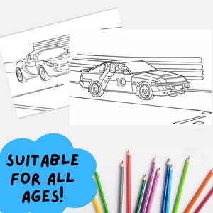 Race Car Coloring Pages | Printable Motorsport Sheets | Fun for Kids ...