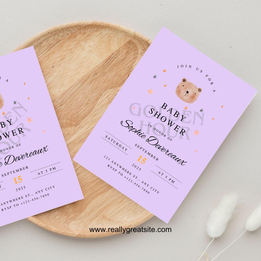 EDITABLE/PRINTABLE Baby Shower Invitation Template | Instant Download ...