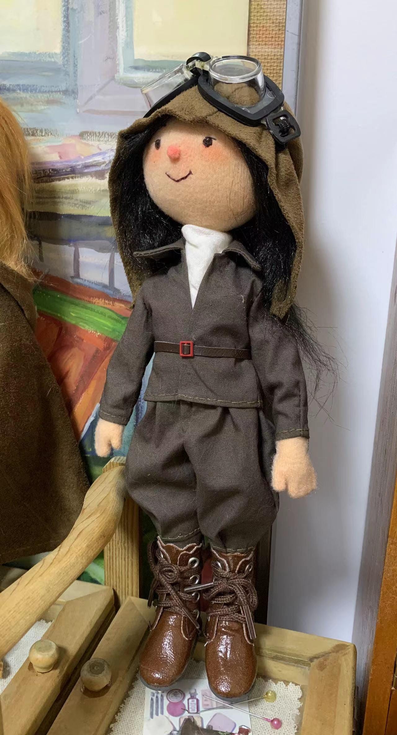Abigail the Aviator Doll (stuffed Plushie) - Etsy
