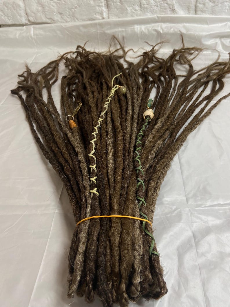 Dreadlocks and Braids With Decorations, Synthetic Dreadlocks. Forest ...