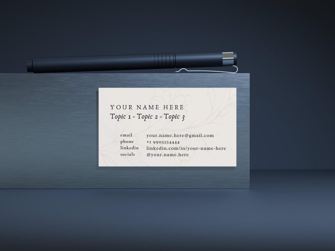 Teal Cynosure Business Card Digital Template - Sleek and Professional ...