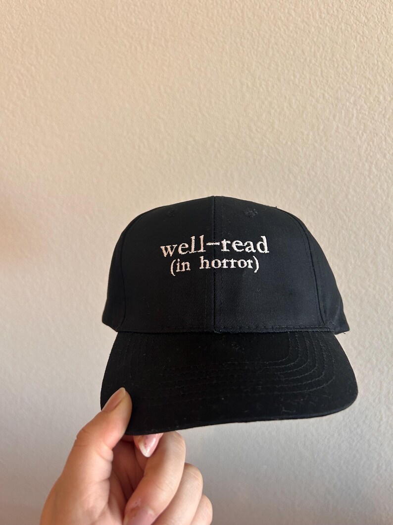 Well-read Embroidered Hats, Customizable, Genres, Bookish, Book Lover ...