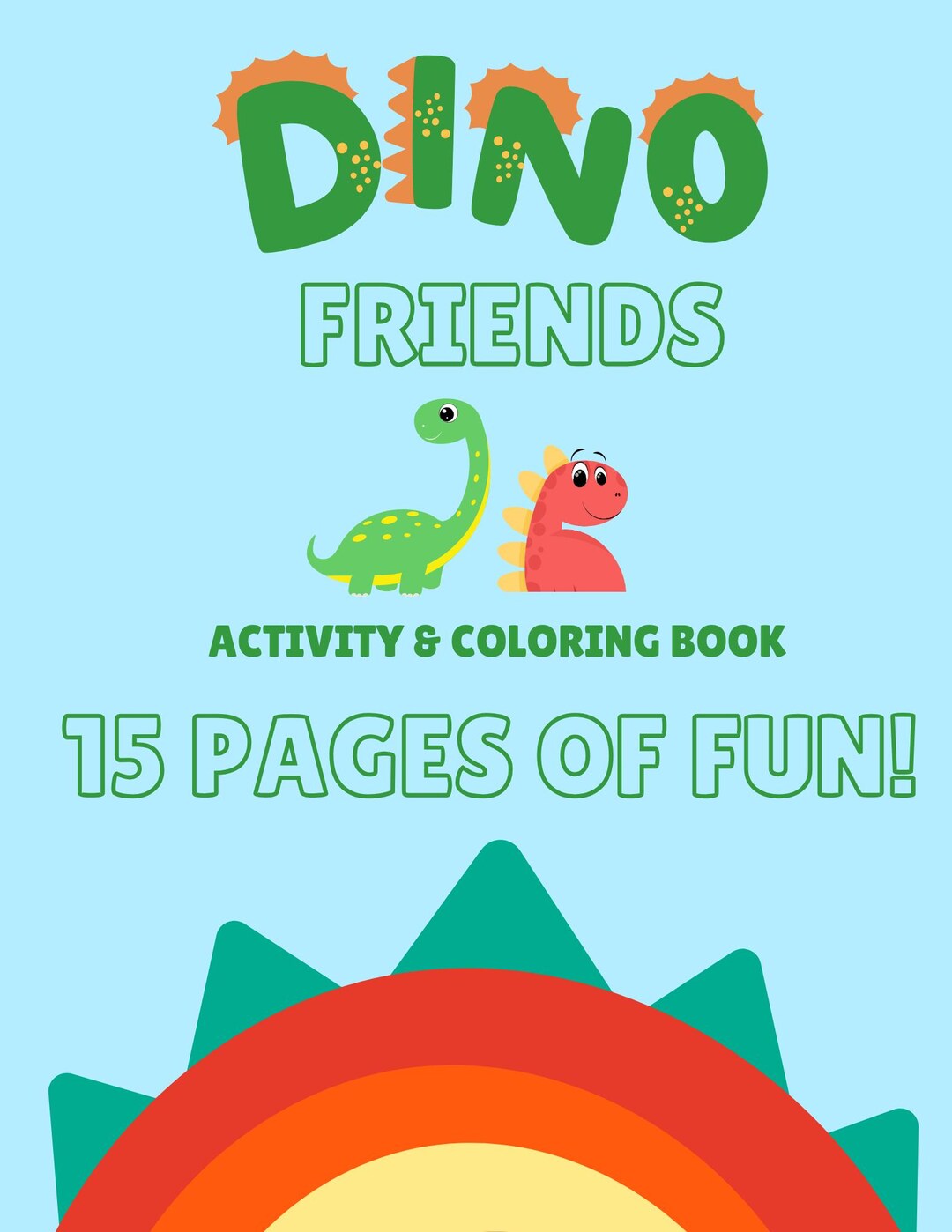 Dino Friends Coloring & Activity Book - Printable Fun for Kids ...