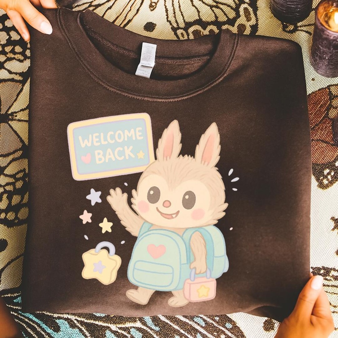 Labubu Welcome Back to School PNG, Cute Labubu School Design, Back to ...