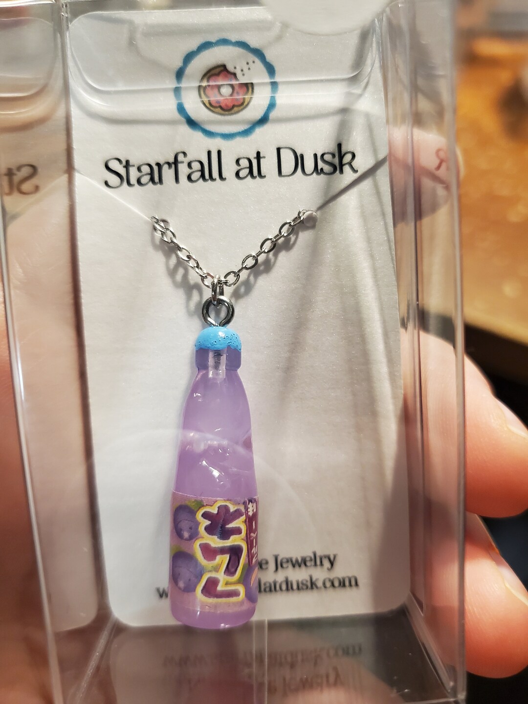 Purple Ramune Soda Pop Miniature Food Charm Necklace - Etsy