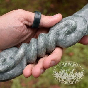 MASSIVE CEREMONIAL SERPENT Knife! // Guatemalan Jadeite Jade Double ...