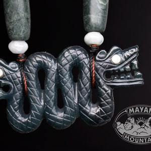 QUETZALCOATL Doubled Headed Feathered Serpent // DARK BLUE Guatemalan ...