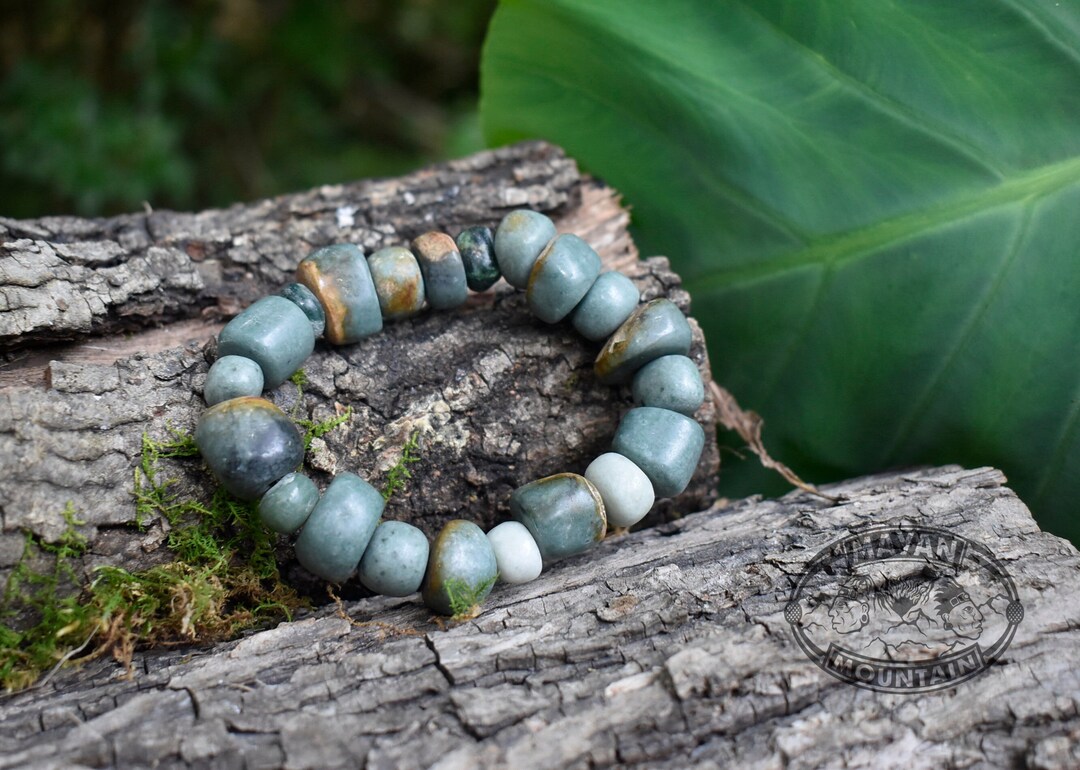 XL ANCIENT LOOKING // Handmade Jadeite Jade Beads // Guatemalan ...