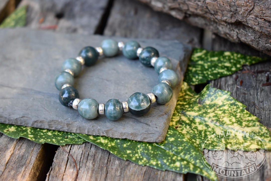 BEAUTIFUL PRINCESA BLUE // Jadeite Jade With Silver // Guatemalan ...