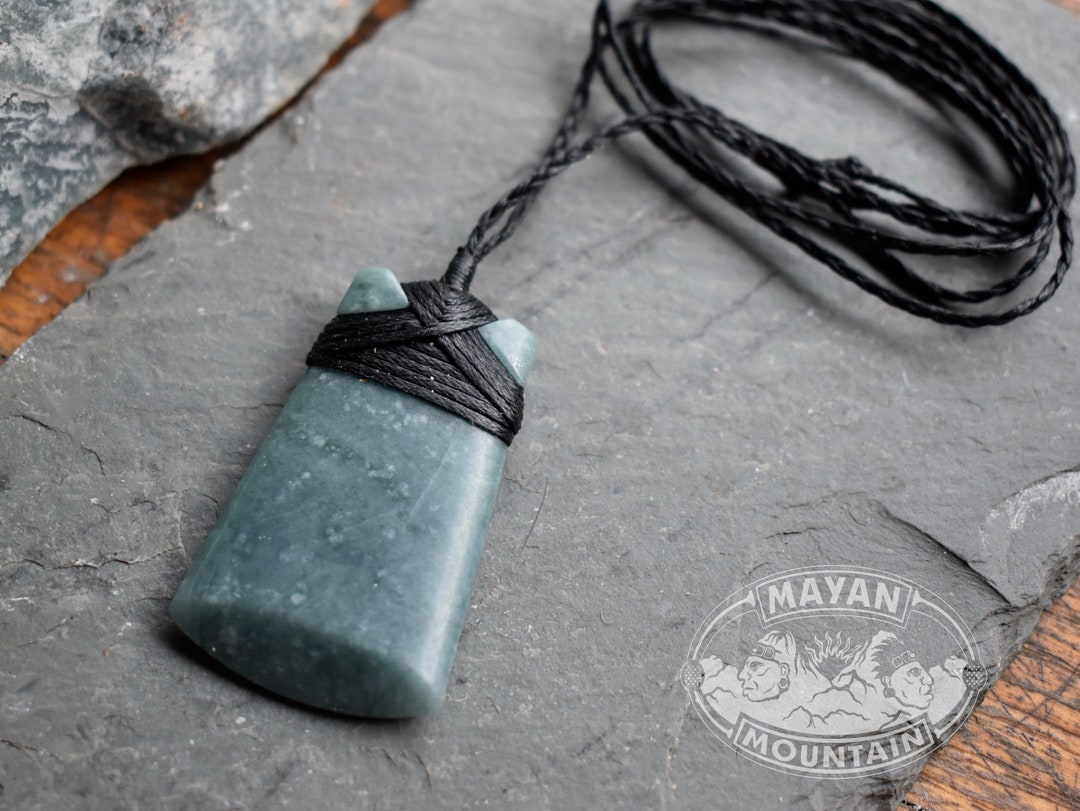 ADZE CELT Toki // Guatemalan Jadeite Jade LIGHT Blue // Snowy Princesa ...