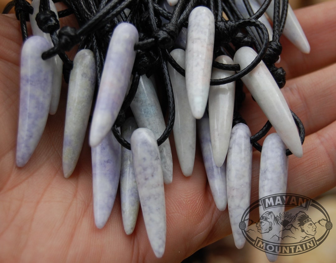 SMALL JADE TOOTH / Guatemalan Jadeite / Guatemala Jade /purple Lilac ...