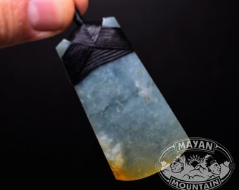 ADZE CELT Toki // Guatemalan Jadeite Jade // Mottled bird's Egg Blue ...