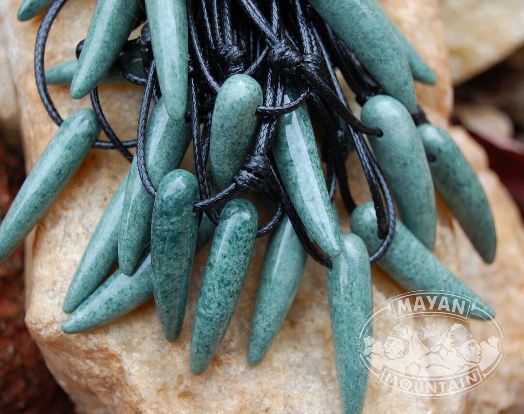 SMALL JADE TOOTH / Guatemalan Jadeite / Guatemala Jade / Light Jaguar ...